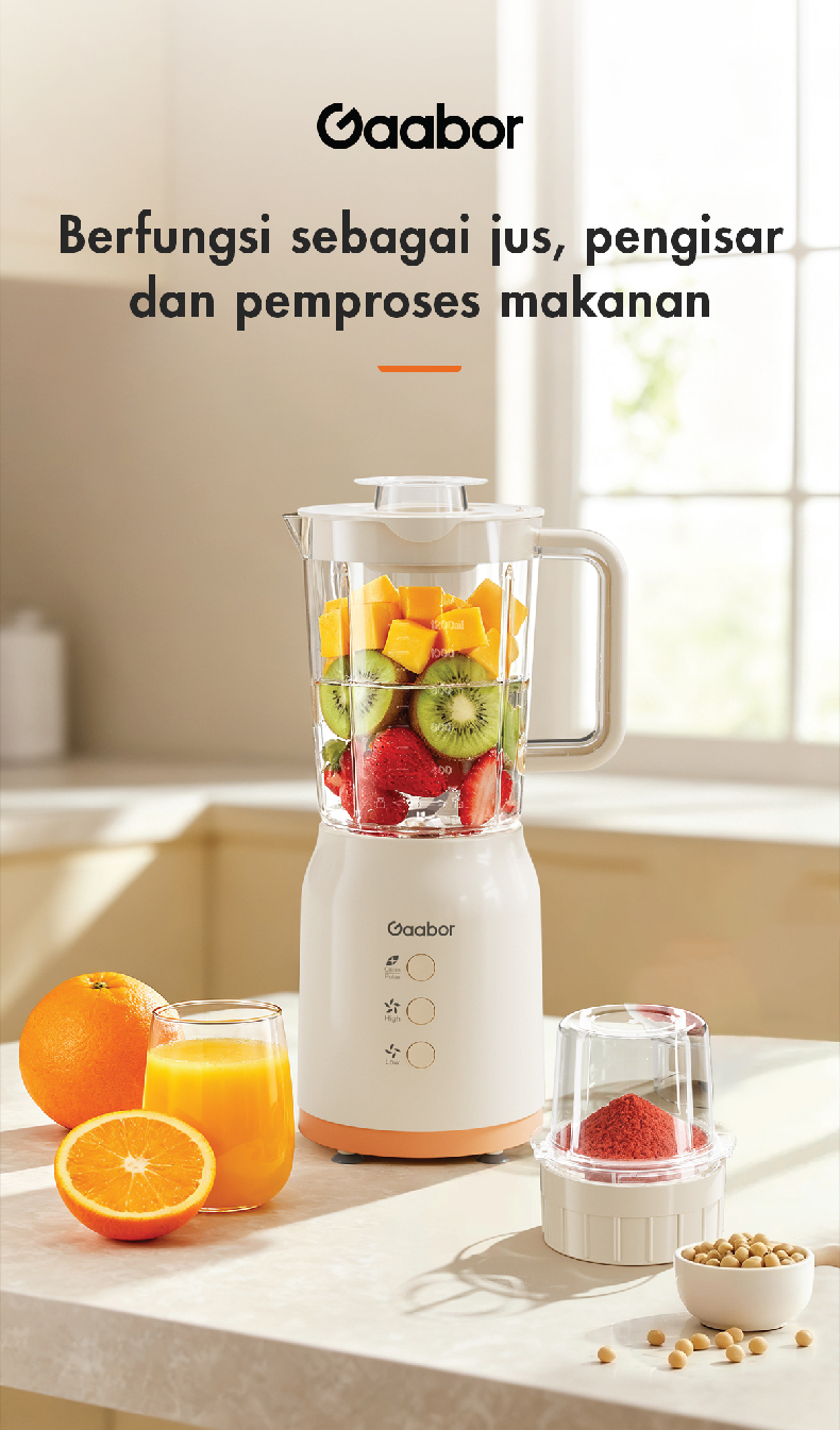 Gaabor 1.2L Large Capacity 400W Multifunctional Juicer Blender Food ...