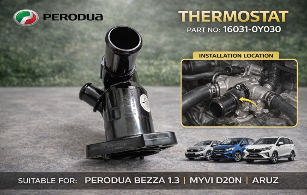 PERODUA Radiator Coolant Thermostat 16031-BZ021 Perodua Bezza 1.3 ALZA ...
