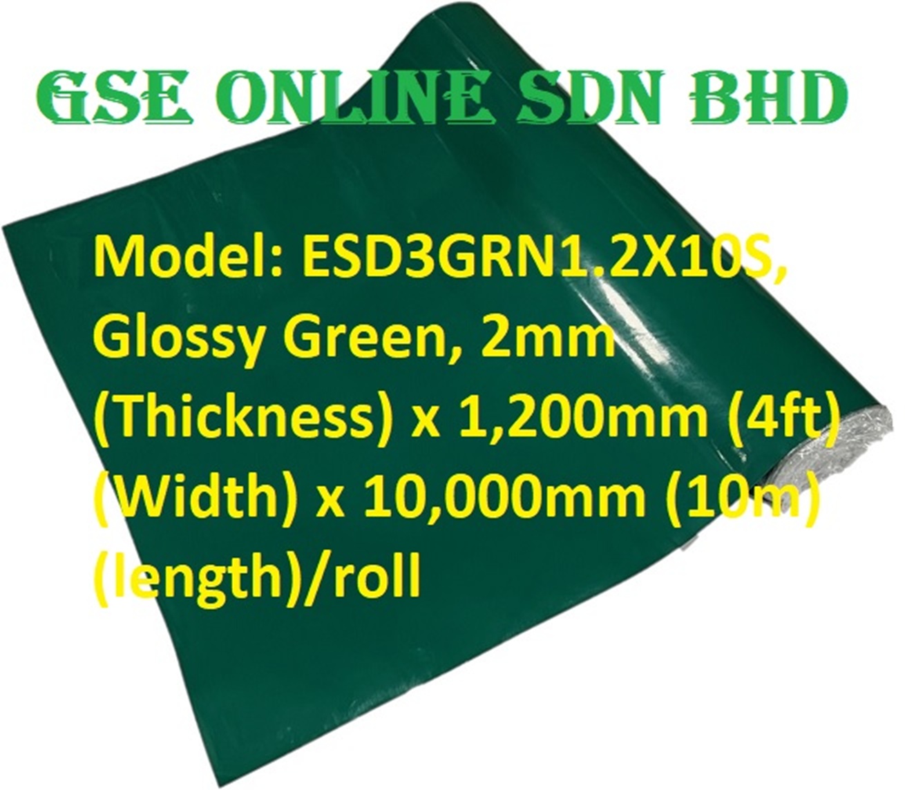 Green ESD Mat, ESD Green Table Mat, RoHS-1, Glossy/Shining Type ...