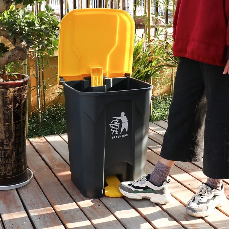 20L 30L 50L 80L 100L with Step Foot Pedal Kitchen Garbage Trash Can ...