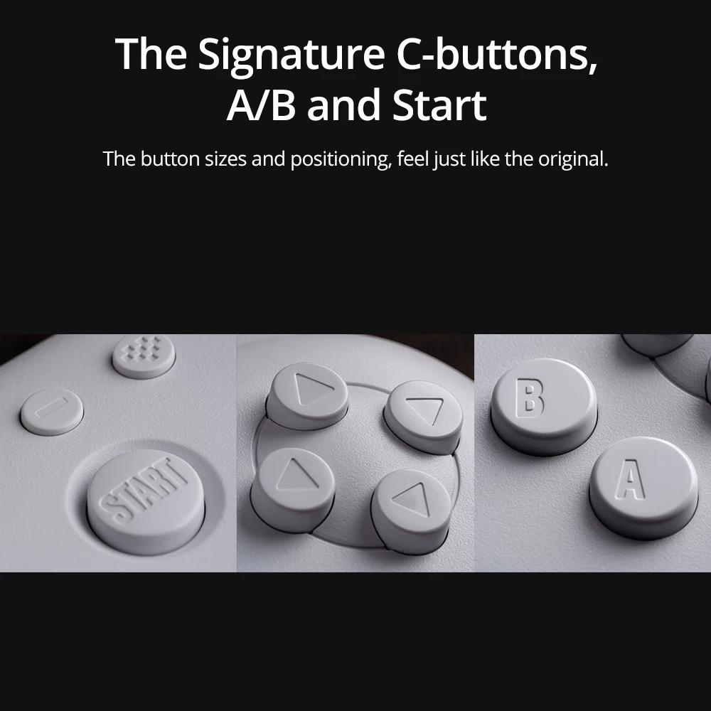 New 8Bitdo N64 Bluetooth Controller for Analogue 3D, Switch, Windows, and Android (Black) Gaming ...