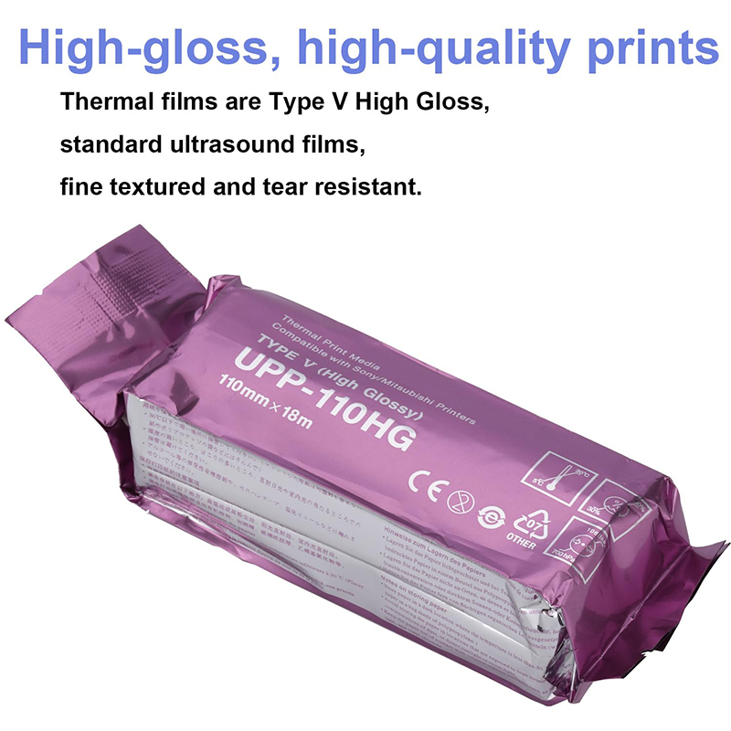High Glossy Ultrasound Thermal Paper Sony Ultrasound Recording Thermal ...