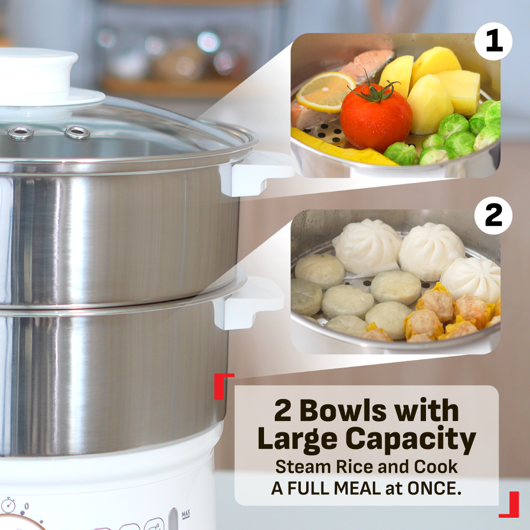 Tefal Convenient Steamer Stainless Steel (VC1451) | Shopee Malaysia