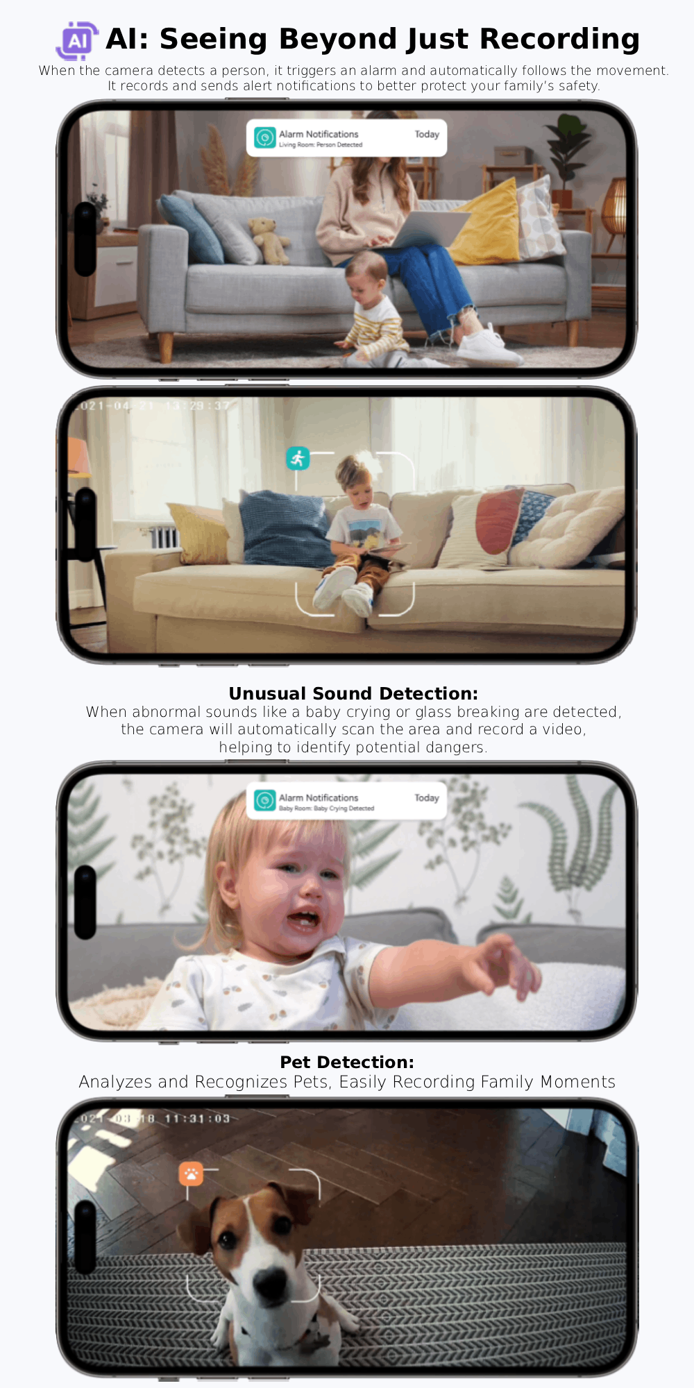 Meari S1 2K 3MP WiFi CCTV Camera | Home Smart Indoor Security Camera ...