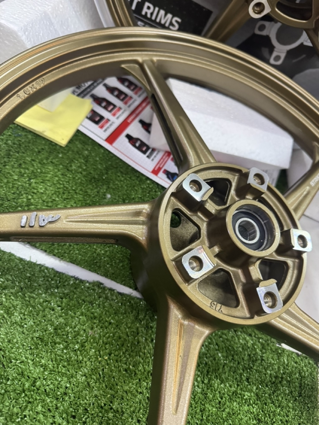 AJI RACING STRIKE SERIES PNP Y15 / Y16 Y16ZR ABS 5 BATANG SPORT RIM SET ...