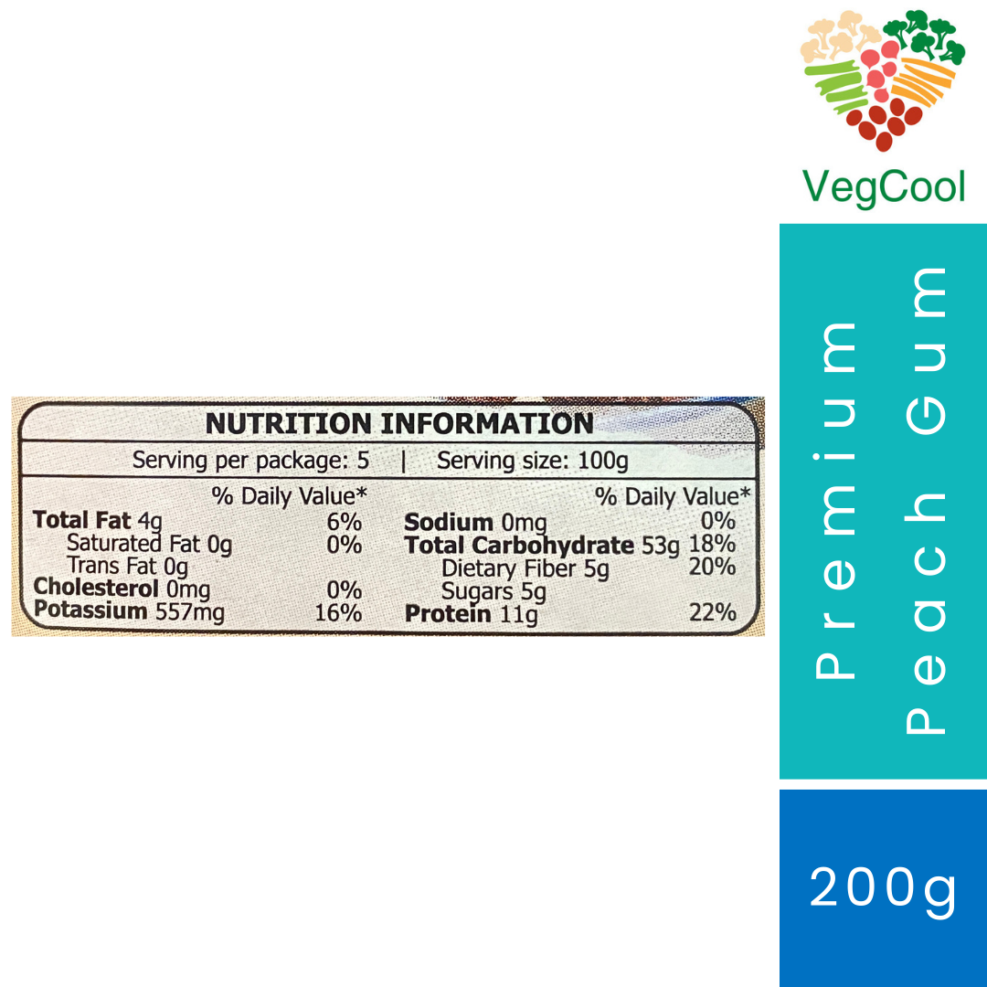 MH FOOD Premium Peach Gum 200g | Natural Collagen, Skin Glow & Wellness ...
