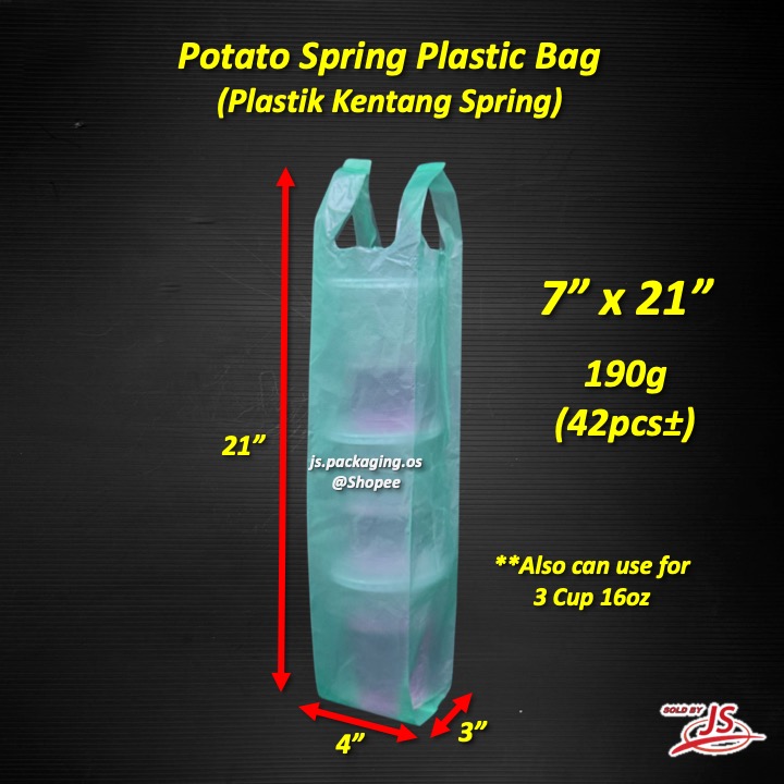 Beg Plastik Bungkus Kentang Spring Bertangkai / Plastic Bag for Spring ...