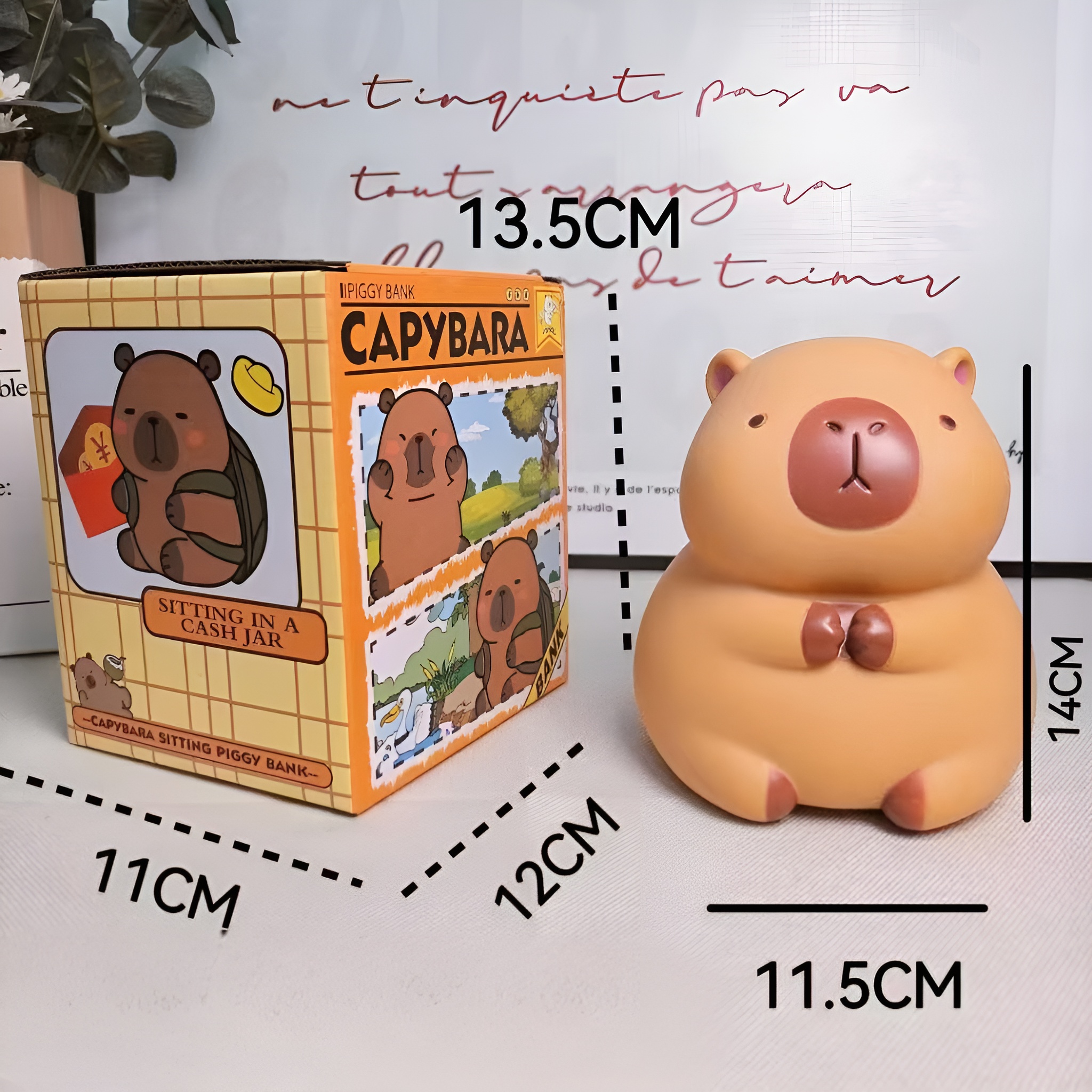 COIN BOX Tabung Duit Capybara Comel Kanak Cute Save Money Piggy Bank ...