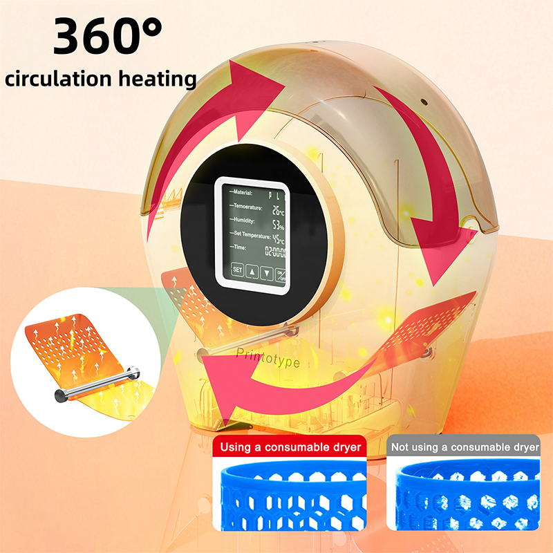 JAERSENT 3D filament drying oven,3D Printing Filament Dryer Box. Fast ...