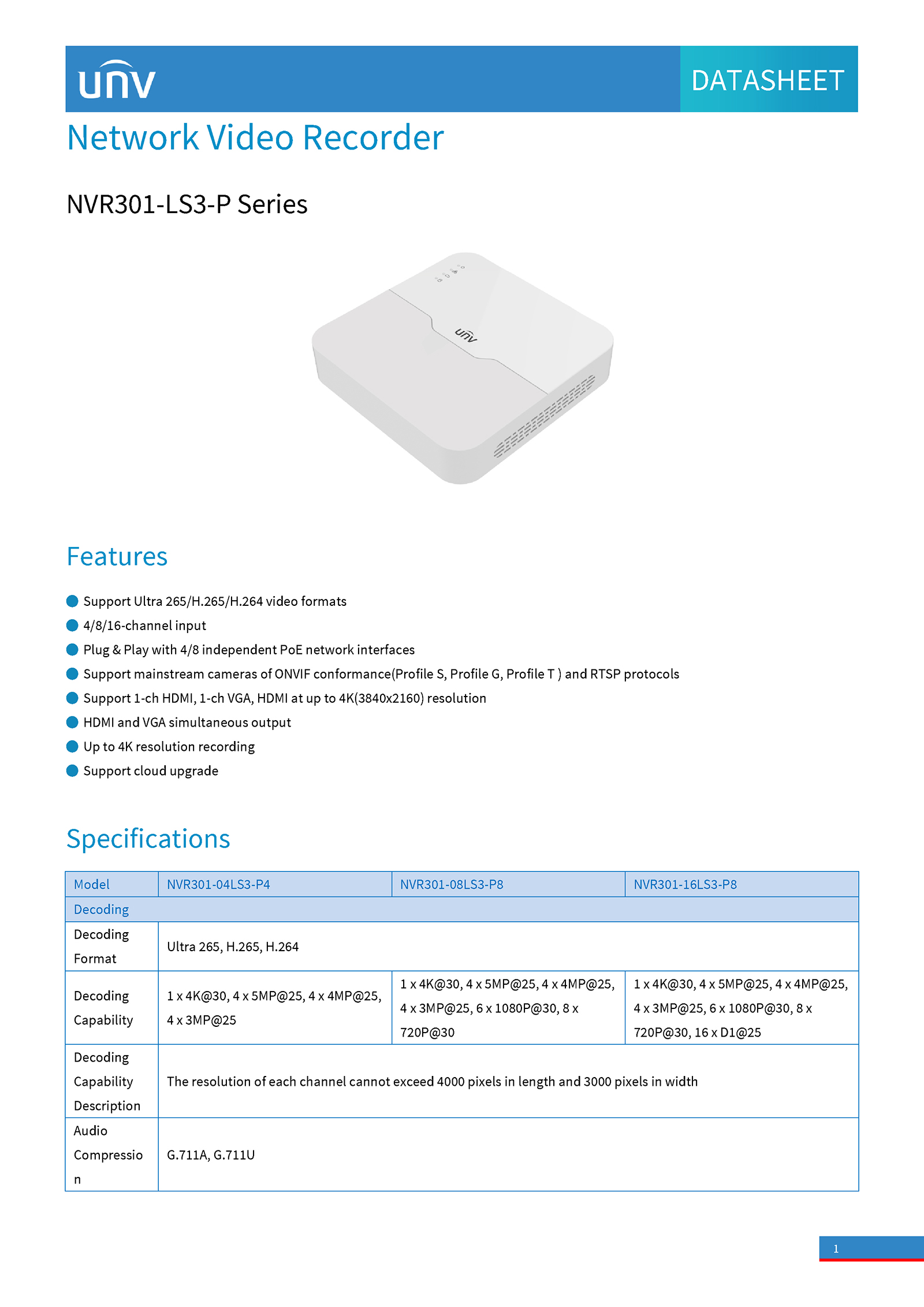 UNV Uniview 4Ch 2MP 1080p IP POE IR CCTV Package c/w 4Ch 4K POE NVR ...