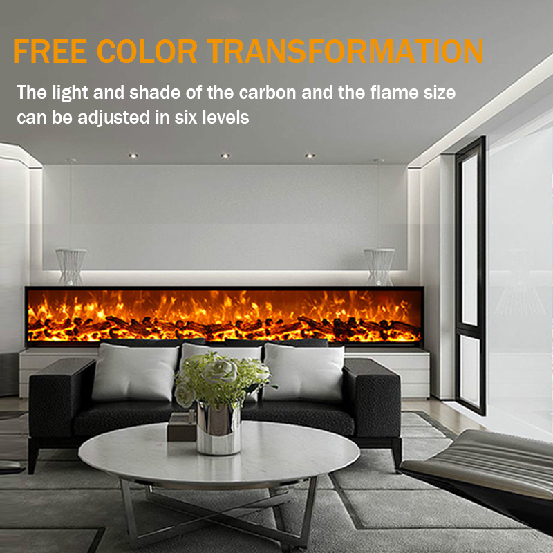 On the same day, a customized electronic wall furnace with LED core ...