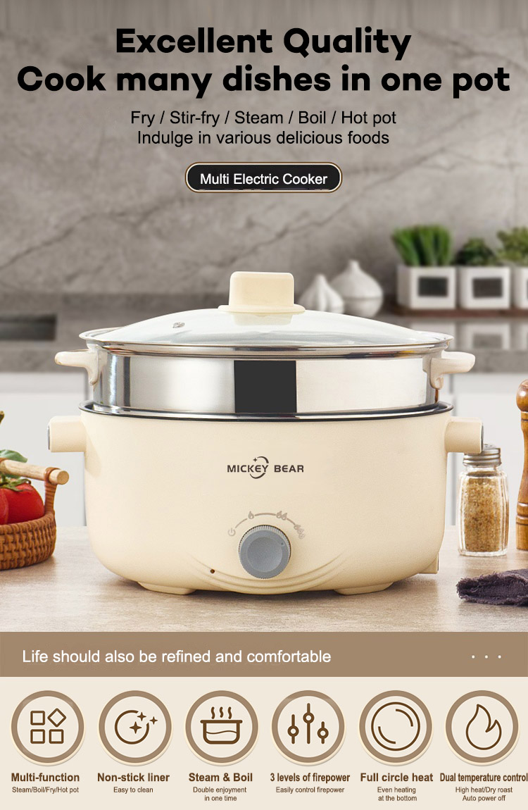 [Ready Stock] 5L Electric Cooker Mini Multi Electric Pot Hot Pot Multi ...