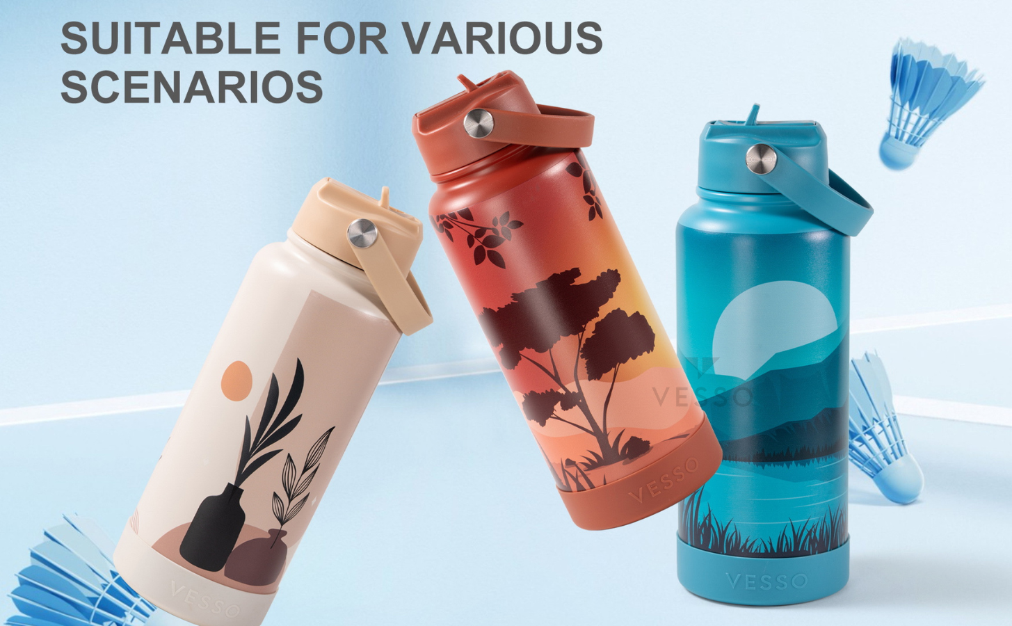 ListonX x VESSO 1000ml Nature Soul Tumbler | Premium SUS304 Stainless ...