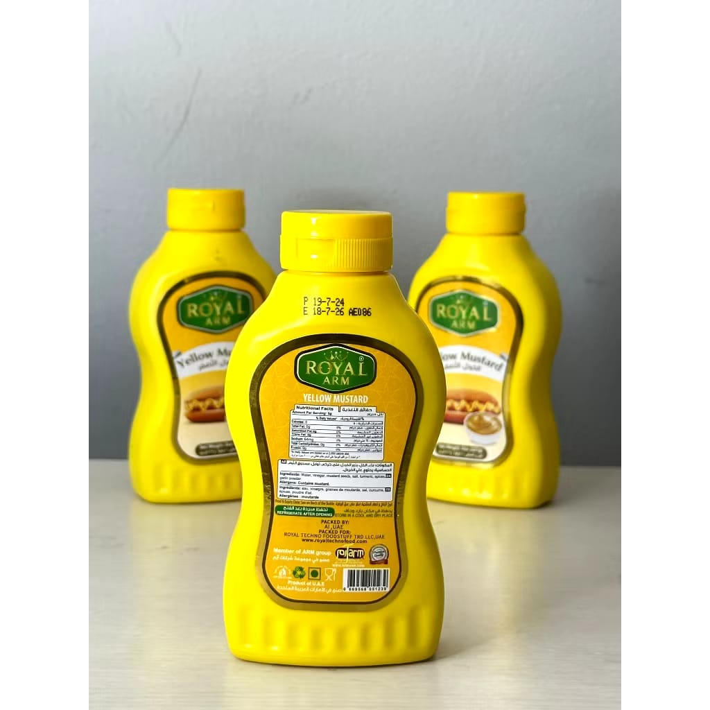 Sos Mustard | Royal Arm | Yellow Mustard Sauce - 227g | Shopee Malaysia