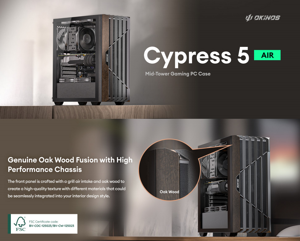OKINOS CYPRESS 5 AIR MATX CASING WITH 4 FANS - BLACK | Shopee Malaysia
