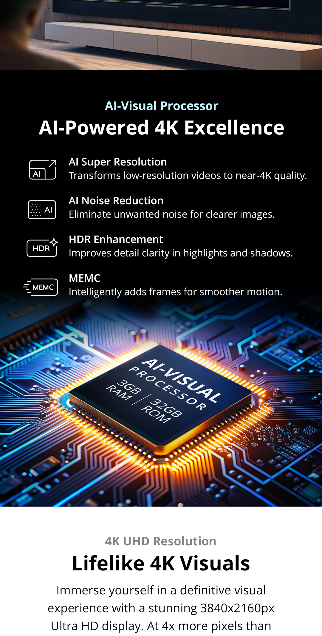 [PRE-ORDER]PRISM+ U75 QD Mini-LED 4K UHD HDR10+ AI Google TV 75 inch ...