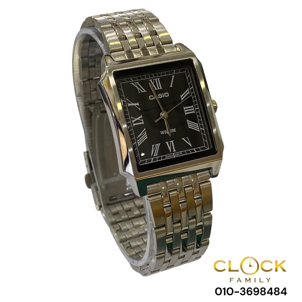 Casio Analog Classic Design Silver Stainless Steel Band Men Watch MTP ...