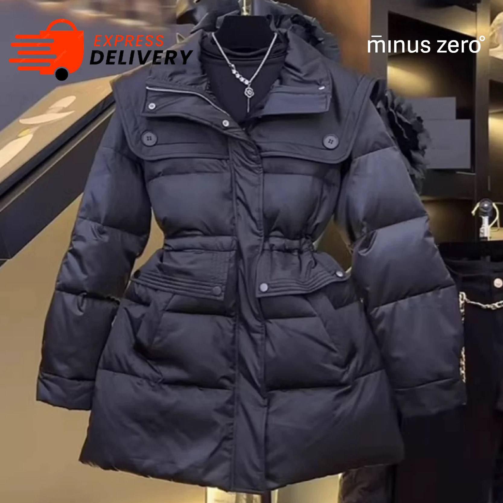 Women Winter Coat, Insulated Outerwear Winter Jacket, Water-Resistant ...