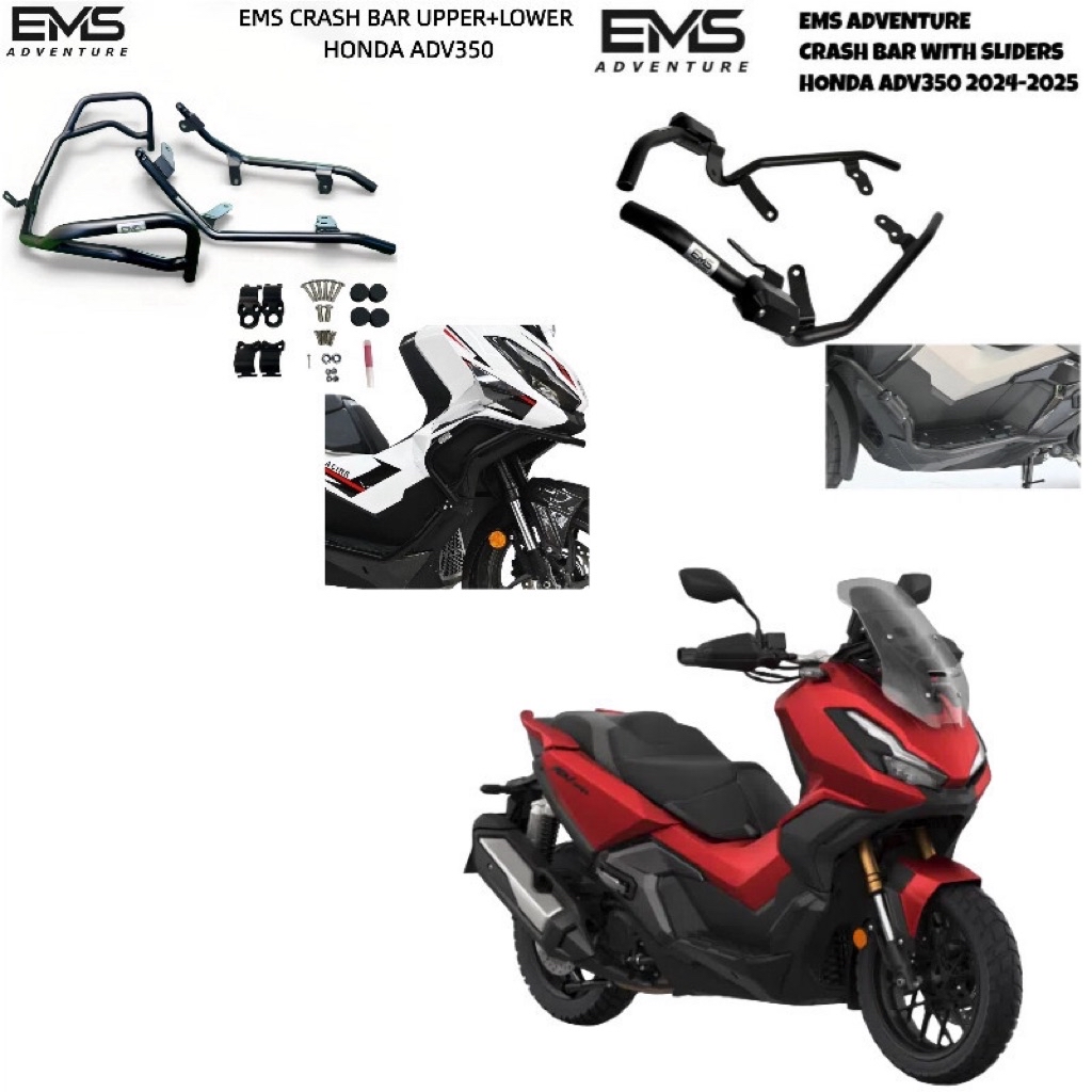 EMS CRASH BAR Honda ADV 350 Motorcycle Full Body Guard Protection TAHUN ...