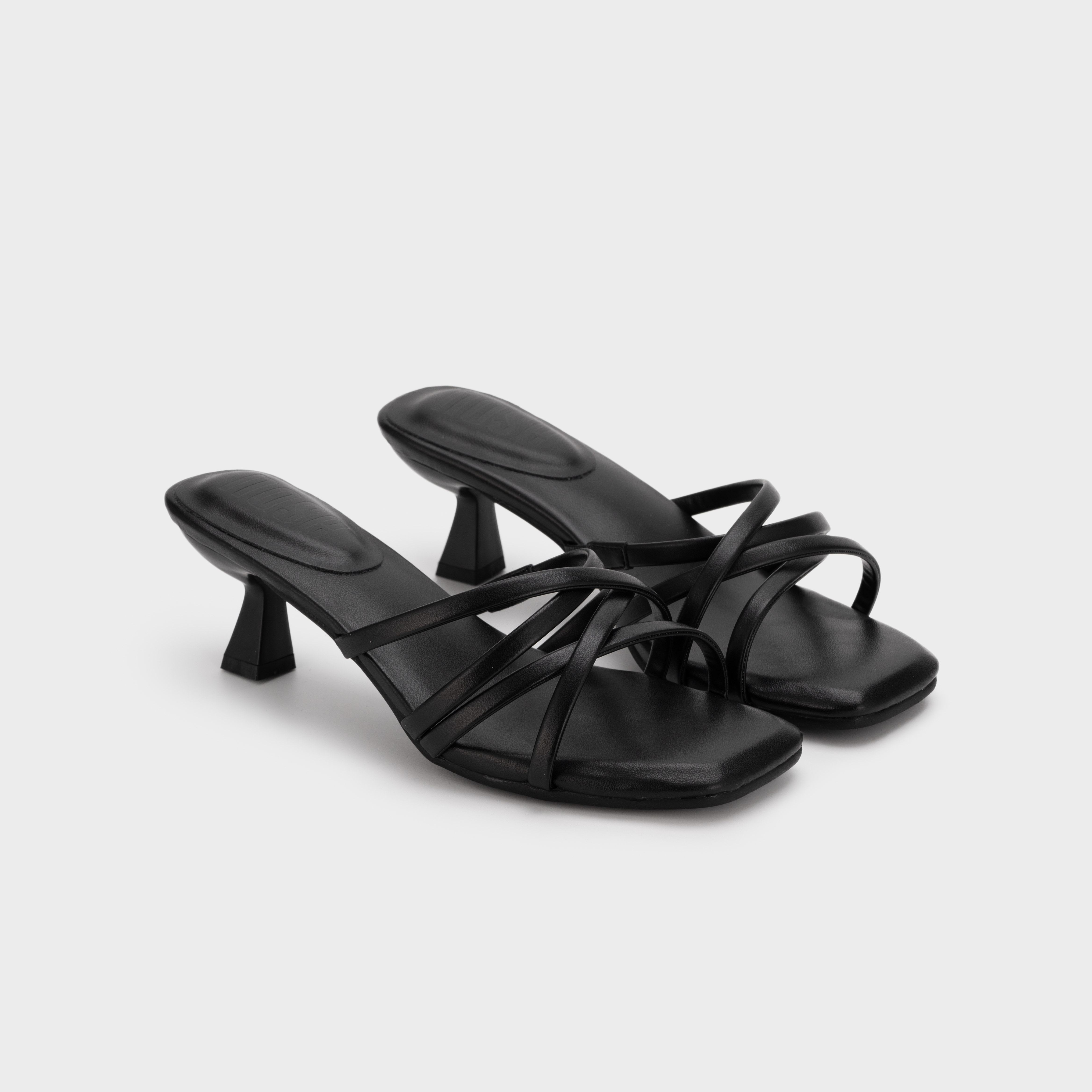 Nose Cloud 9 CloudFoam Mid Heel Slide Comfortable Strappy Heels Sandal ...
