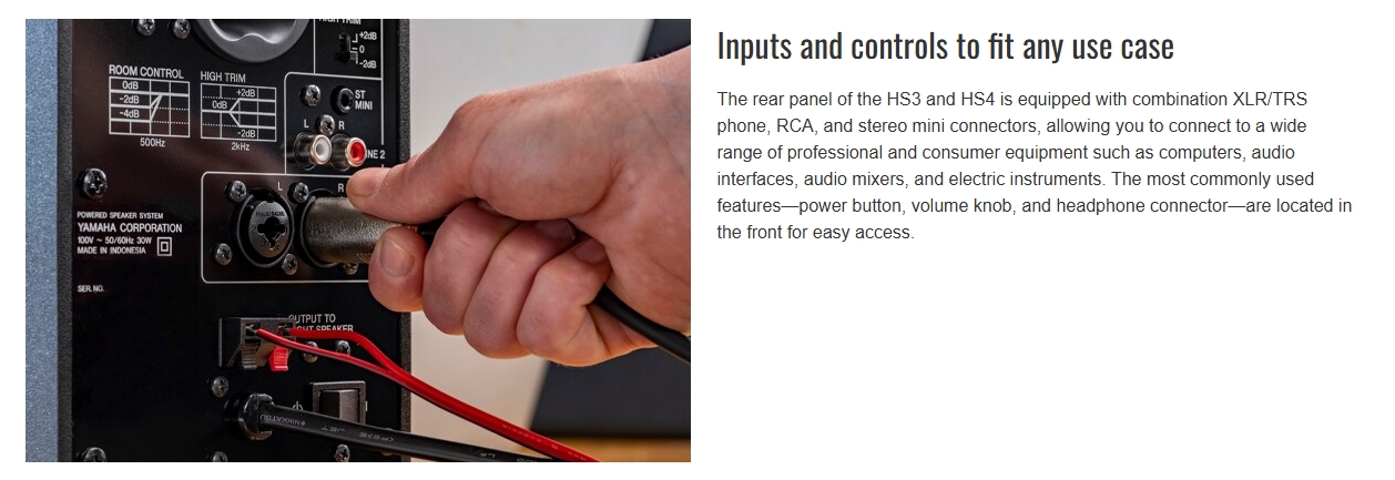 HS4 Powered Studio Monitors | Shopee Malaysia