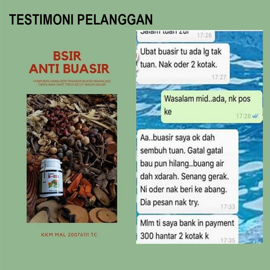 DHAB SINAI KAPSUL BUASIR B-SIR 60kapsul penawar buasir haemorrhoids ...