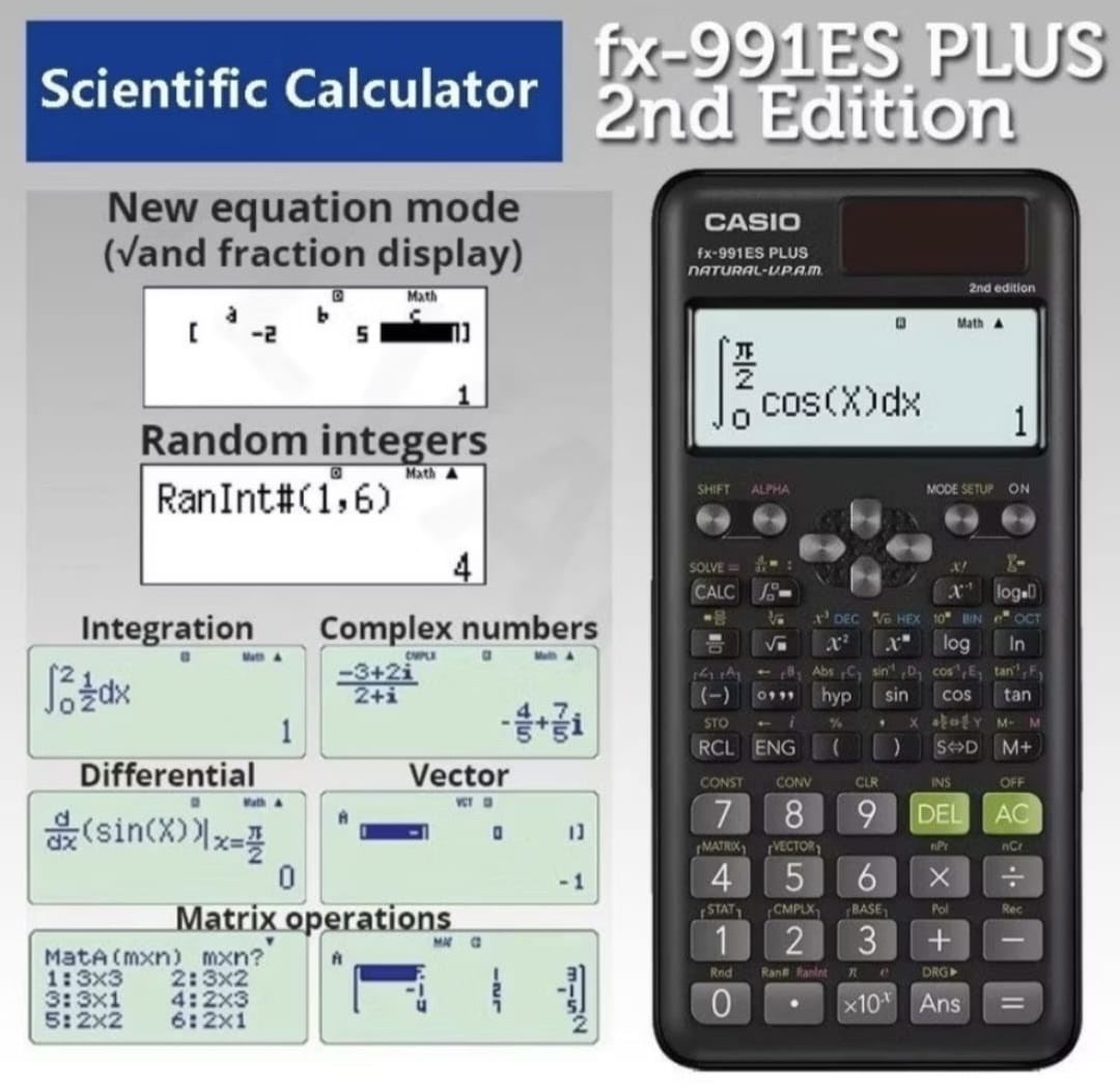 Casio FX-570EX scientific calculator[MARCOe-warranty]Casio fx-570EX ...