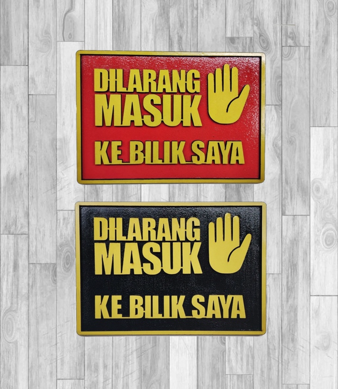 3D Dilarang Masuk ke Bilik Saya Signage / papan tanda. | Shopee Malaysia