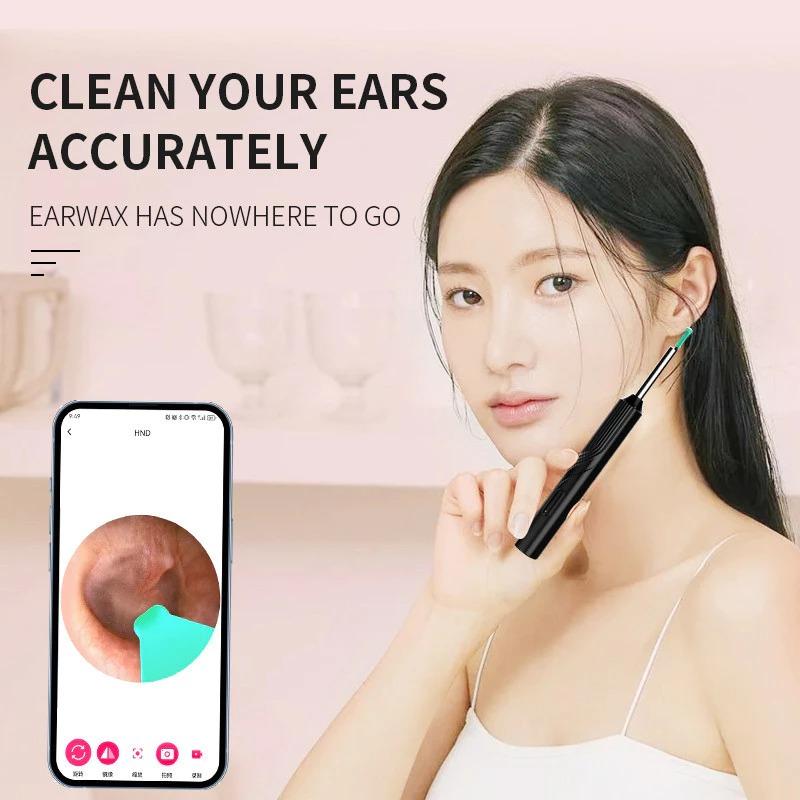 Smart Visual Earpick with Camera – Otoscope Earwax Remover for Baby ...