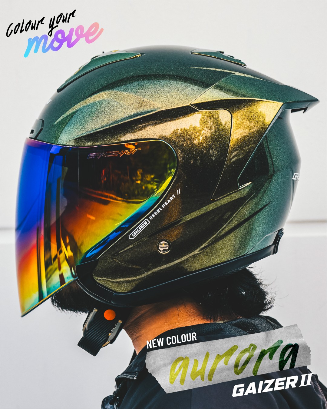 [Visor] Gracshaw helmet Gennex G535/ G838 Gaizer 2 / Gaizer G838 ...