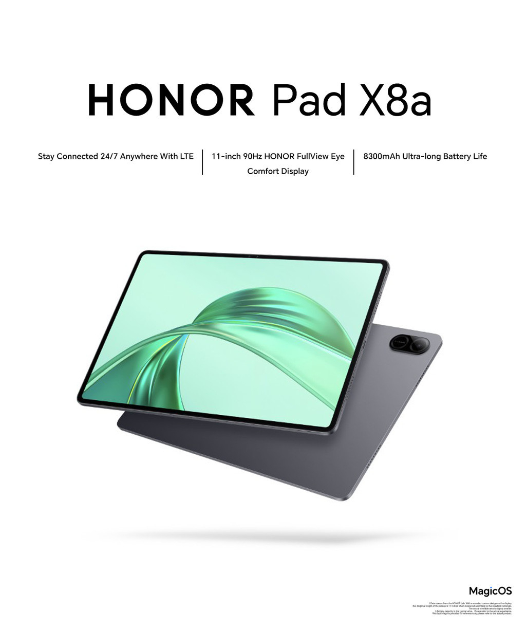 HONOR Pad X8a LTE Android Tablet 8(4+4)GB+128GB | 11 inch 90Hz Display ...