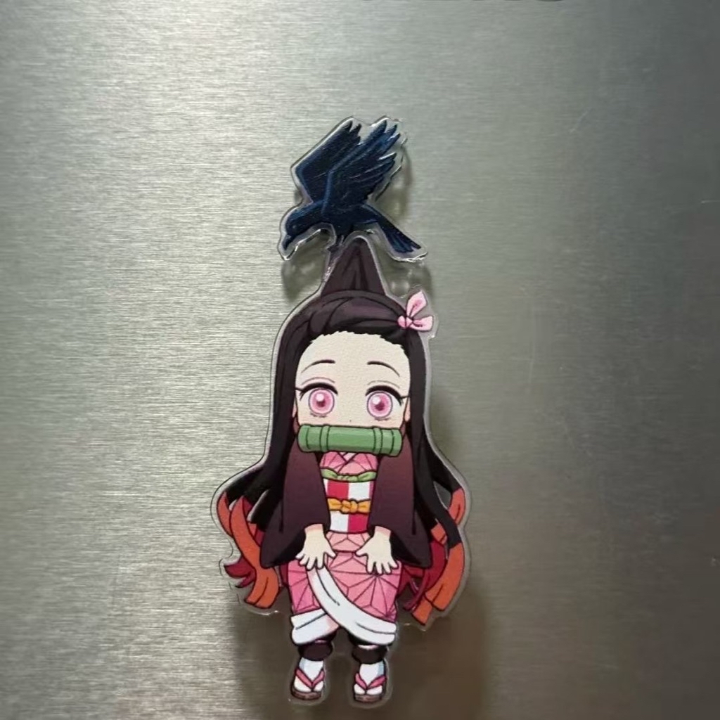 Demon Slayer Anime Collectibles Rotating Fridge Magnet Tanjiro Nezuko ...
