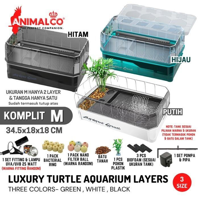 Luxury Turtle Tank Kit/Desk Aquarium Set 360 Aquarium TurtleTank ...