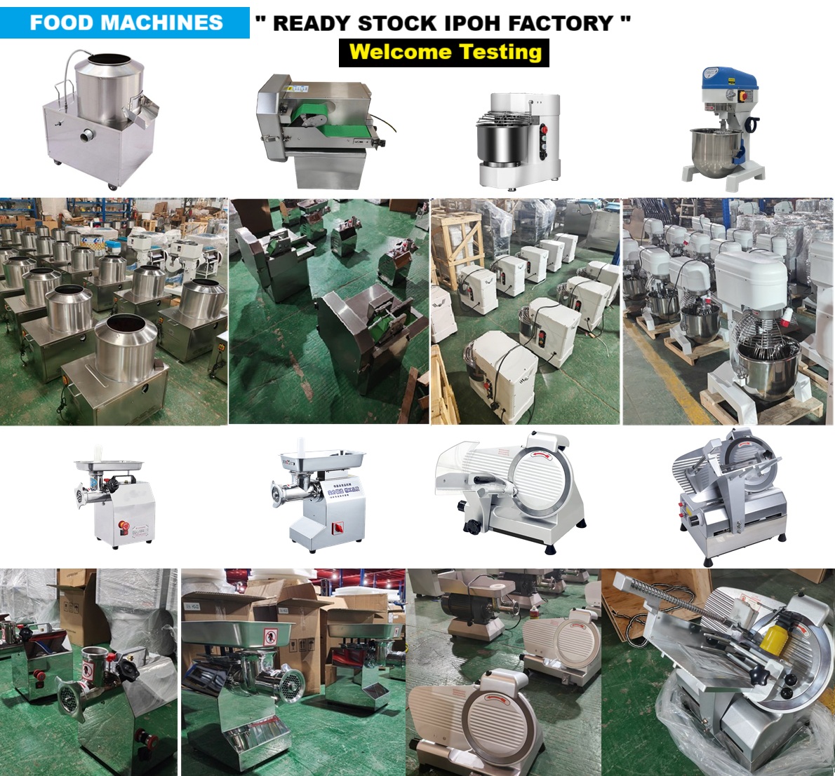 COMMERCIAL MEAT MINCER GRINDER/ PENGISAR DAGING 不锈钢冻肉骨架灌肠绞肉机/ VEGETABLE ...