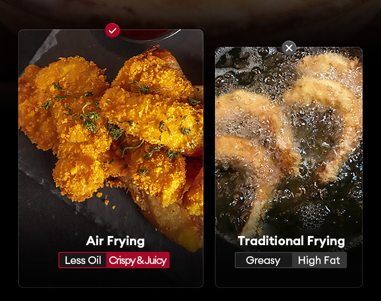 [Upgrade Ver.] Riino Steam Air Fryer Oven HD Dual Heat AI Technology ...