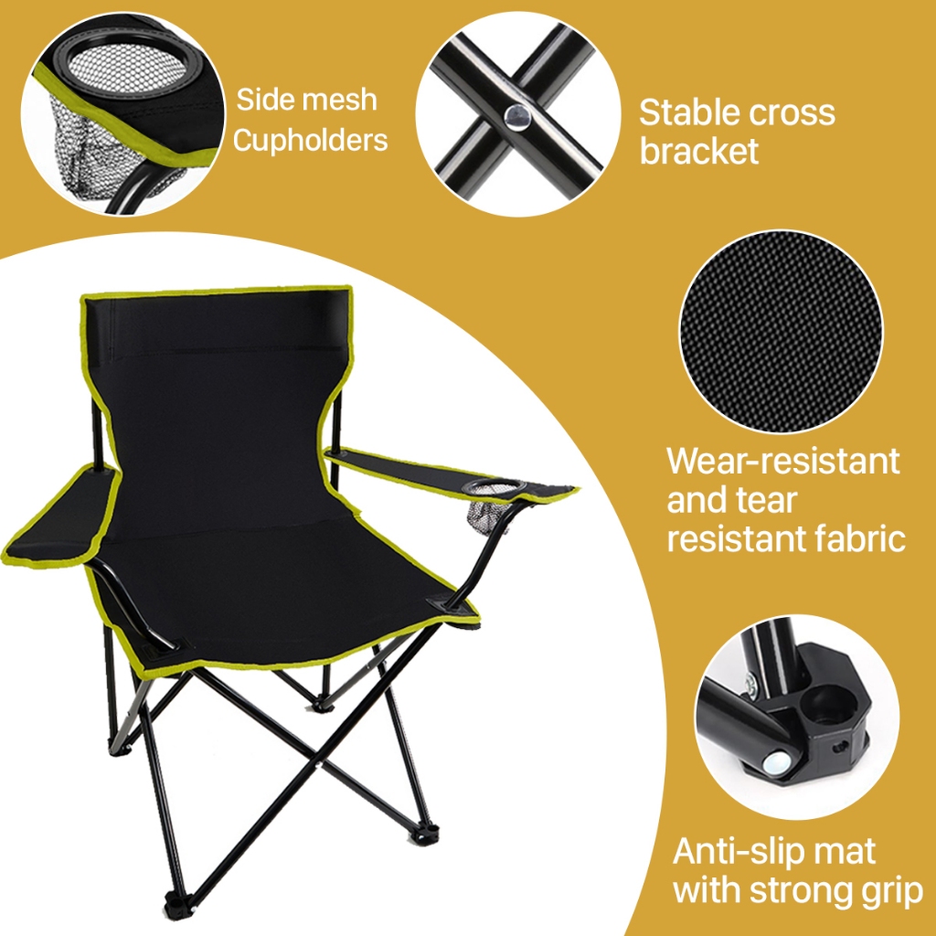 Kombo Kerusi Healing/1 Set Combo Camping Chair with Arm Rest Portable ...