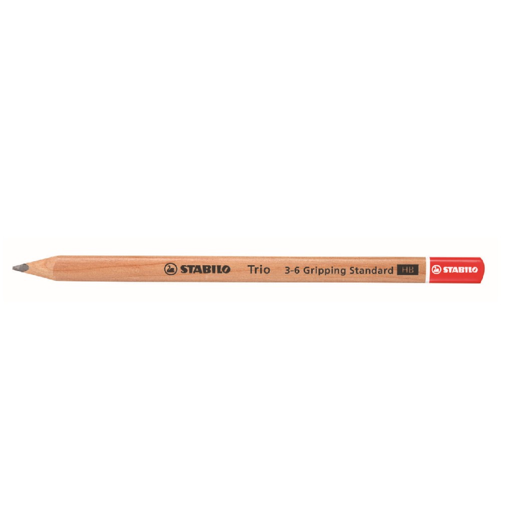 STABILO Graphite Pencil - Trio Jumbo HB Pencil Stationery in Blister ...
