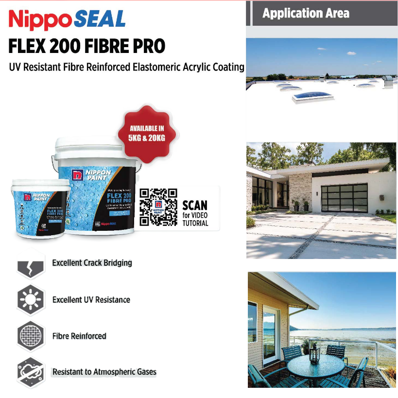 Pentens T200 Pro Fiber Waterproofing Coating l Leakage Protection ...