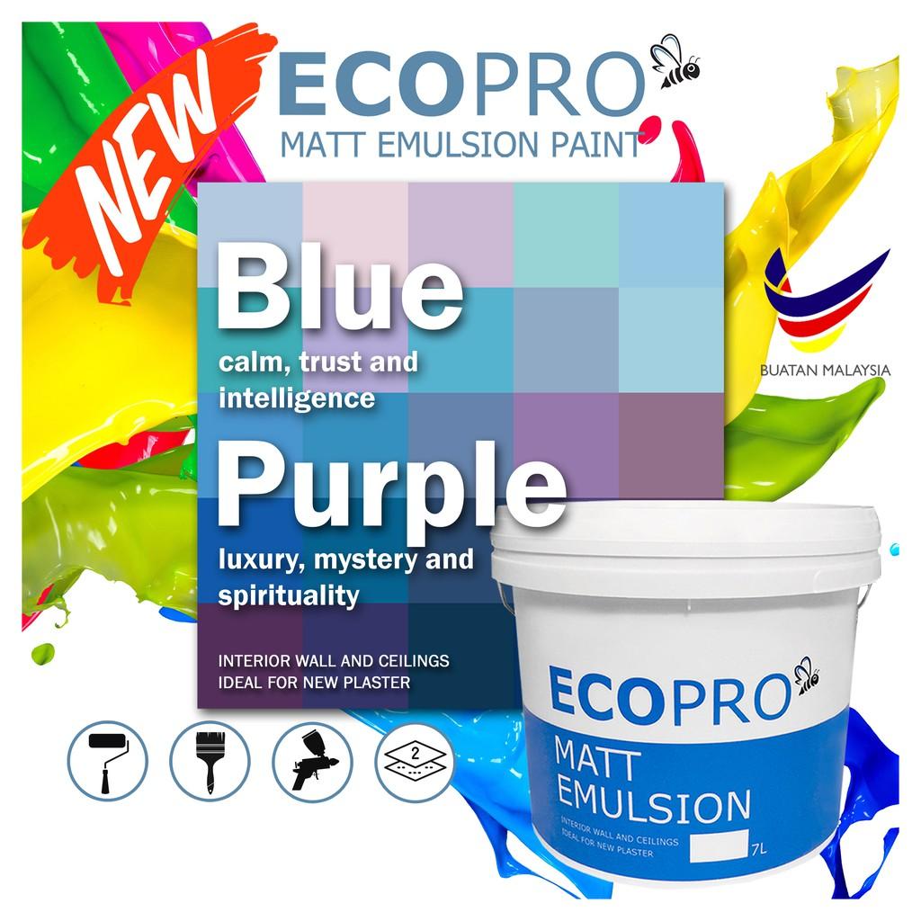 18L ( KELABU BIRU/ GREY BLUE ) ECOPRO MATT EMULSION PAINT FOR INTERIOR ...