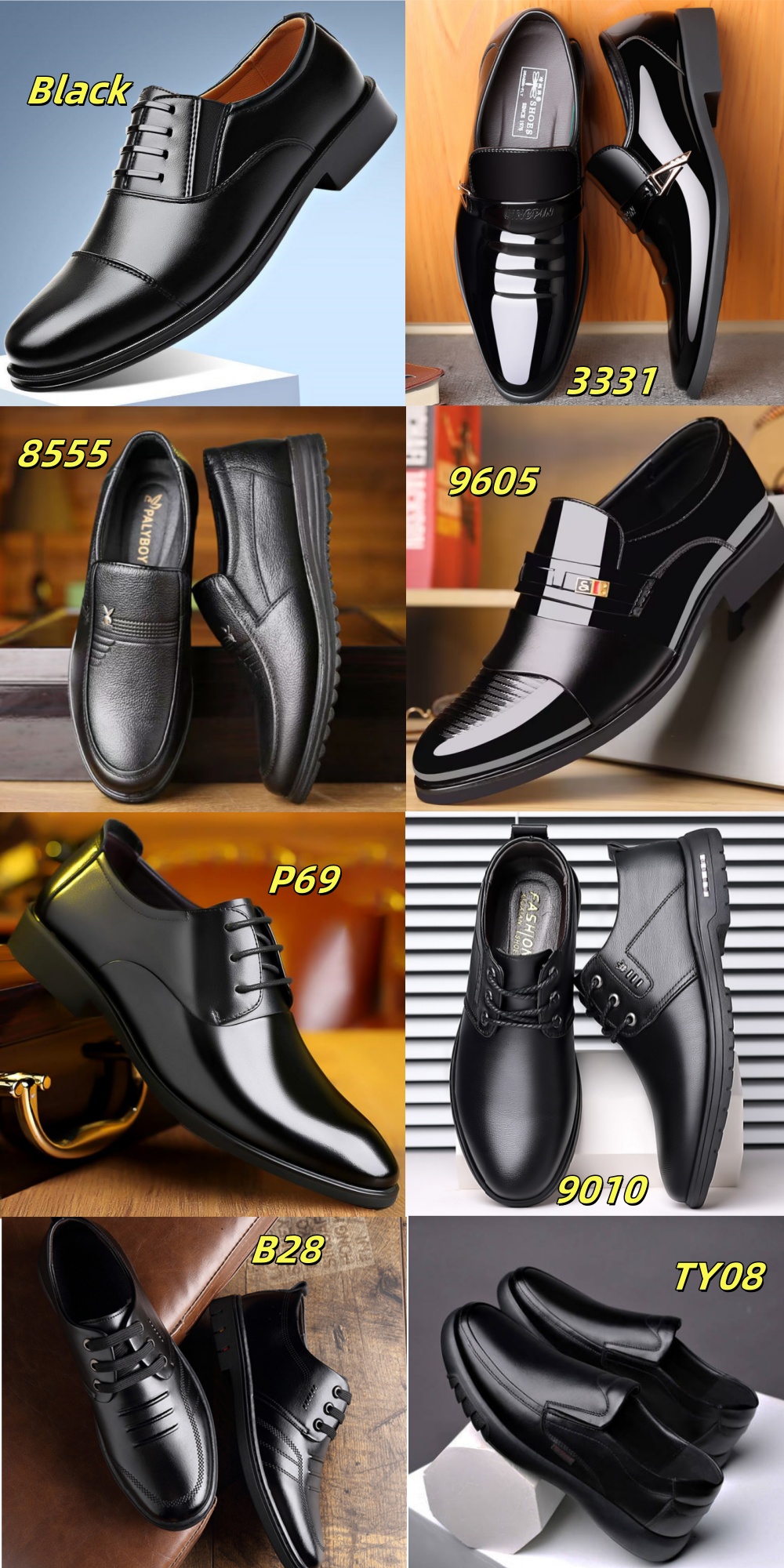 SINDBAB Men's Dress Shoes Kasut Kulit Lelaki Casual Leather Shoes ...
