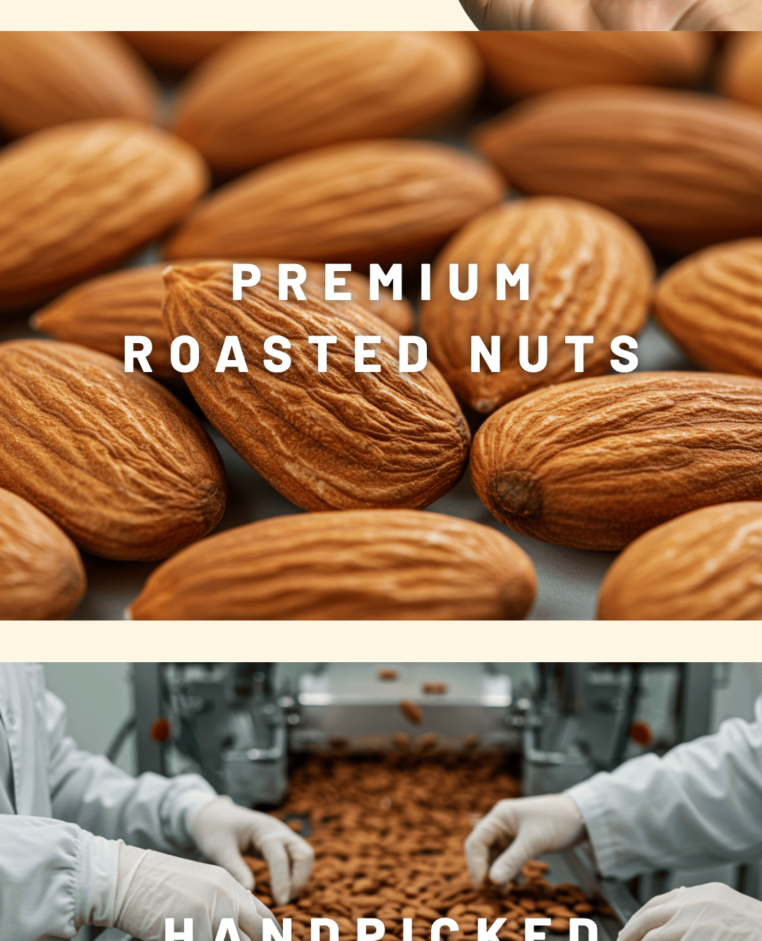 Big Nuts Lightly Roasted Almond Nuts Unsalted (180g/500g) - Halal ...