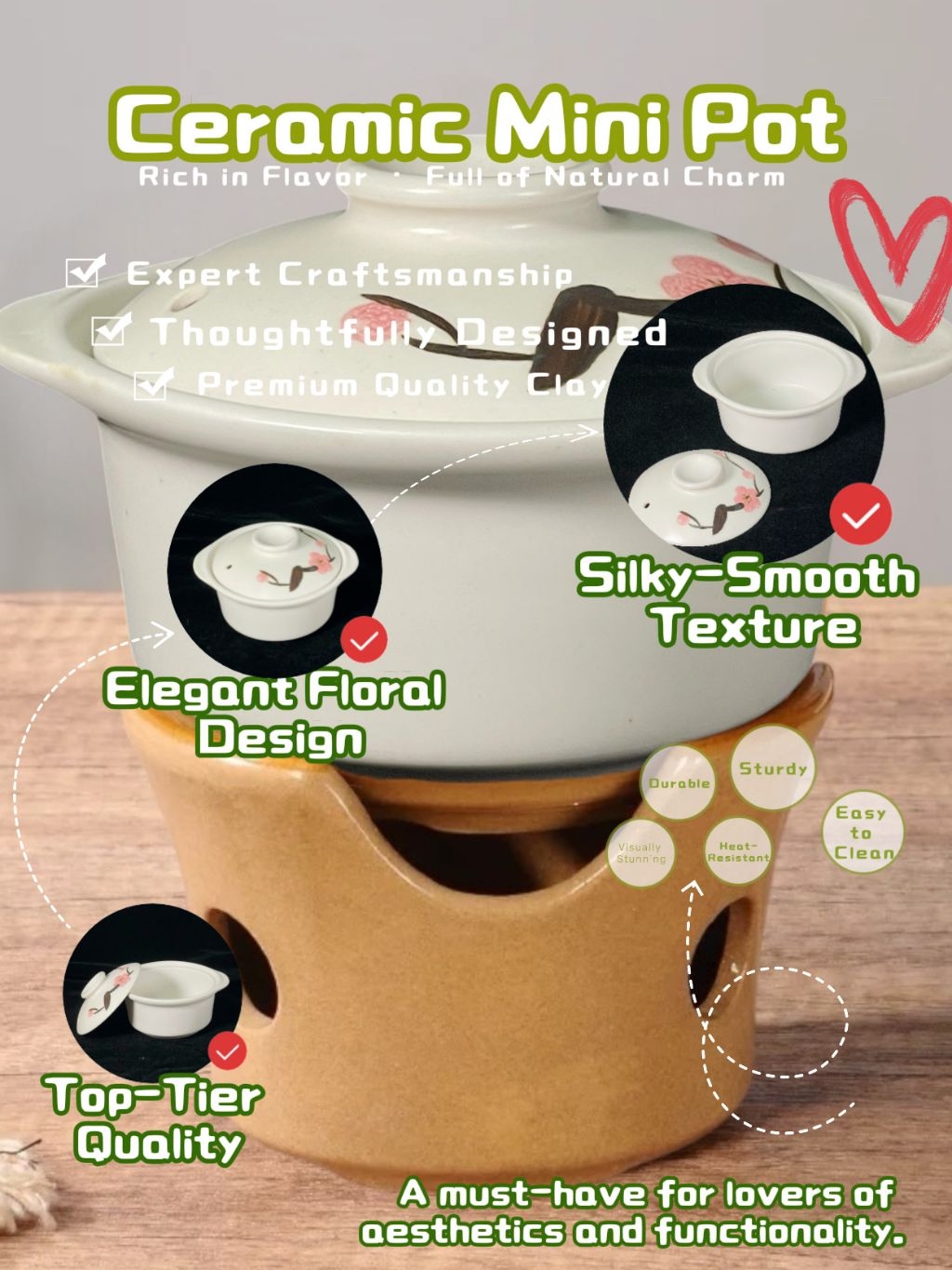Mini Ceramic Pot Steam Pot Soup Pot Mini Pot Stew Pot | Shopee Malaysia