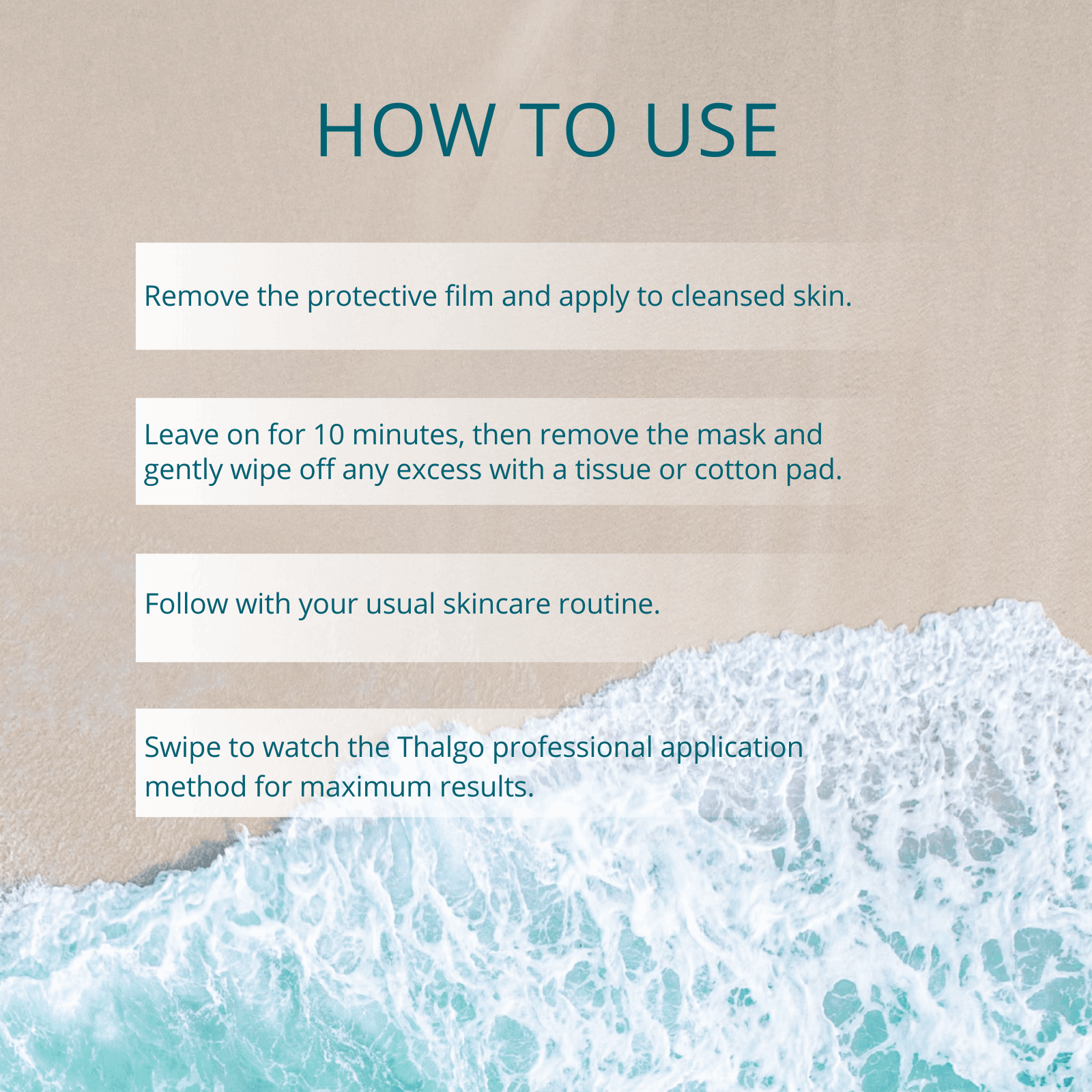 Thalgo Facial Mask Thirst Quenching 20ml | Intense Hydration & Plump ...