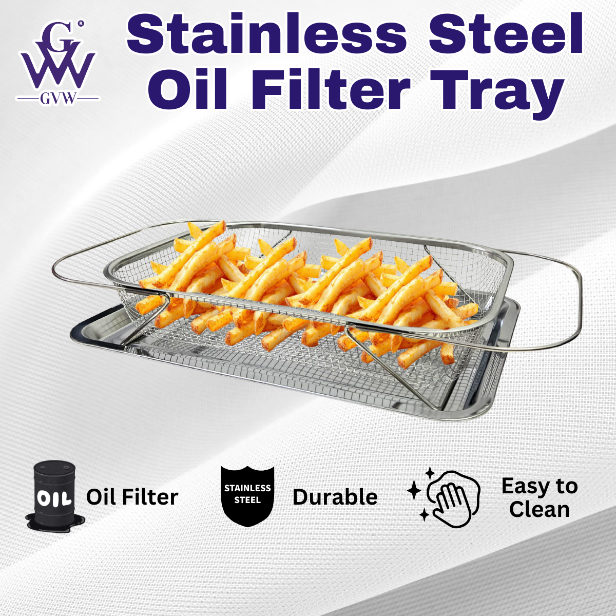 GVW Buffet Tray Set Oil Filter Tray Makanan Oil Strainer Cooling Tray ...