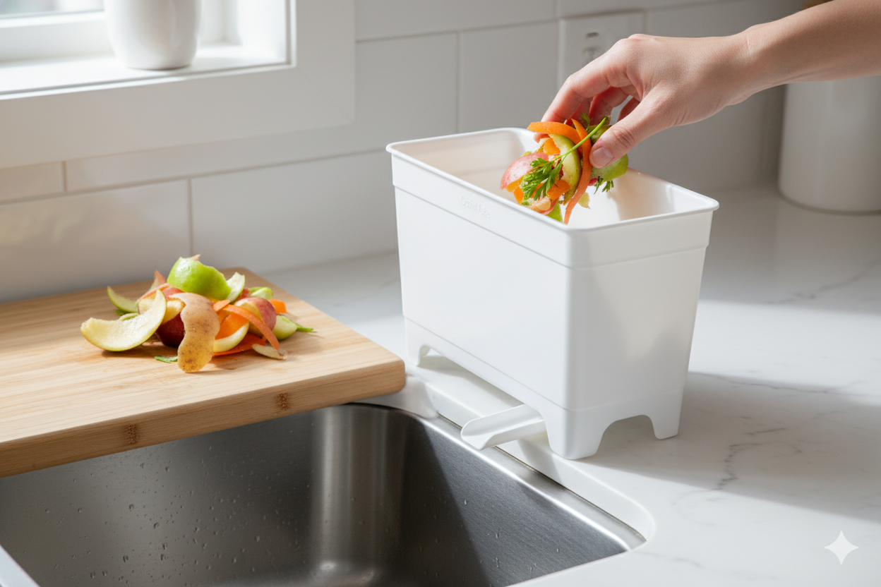 Inomata DrainMate Kitchen Scrap Bin | Shopee Malaysia