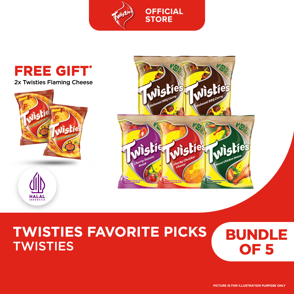 [Buy 5 Free 2] Snacking Bundle [Twisties / Cheezels / Chipster ...