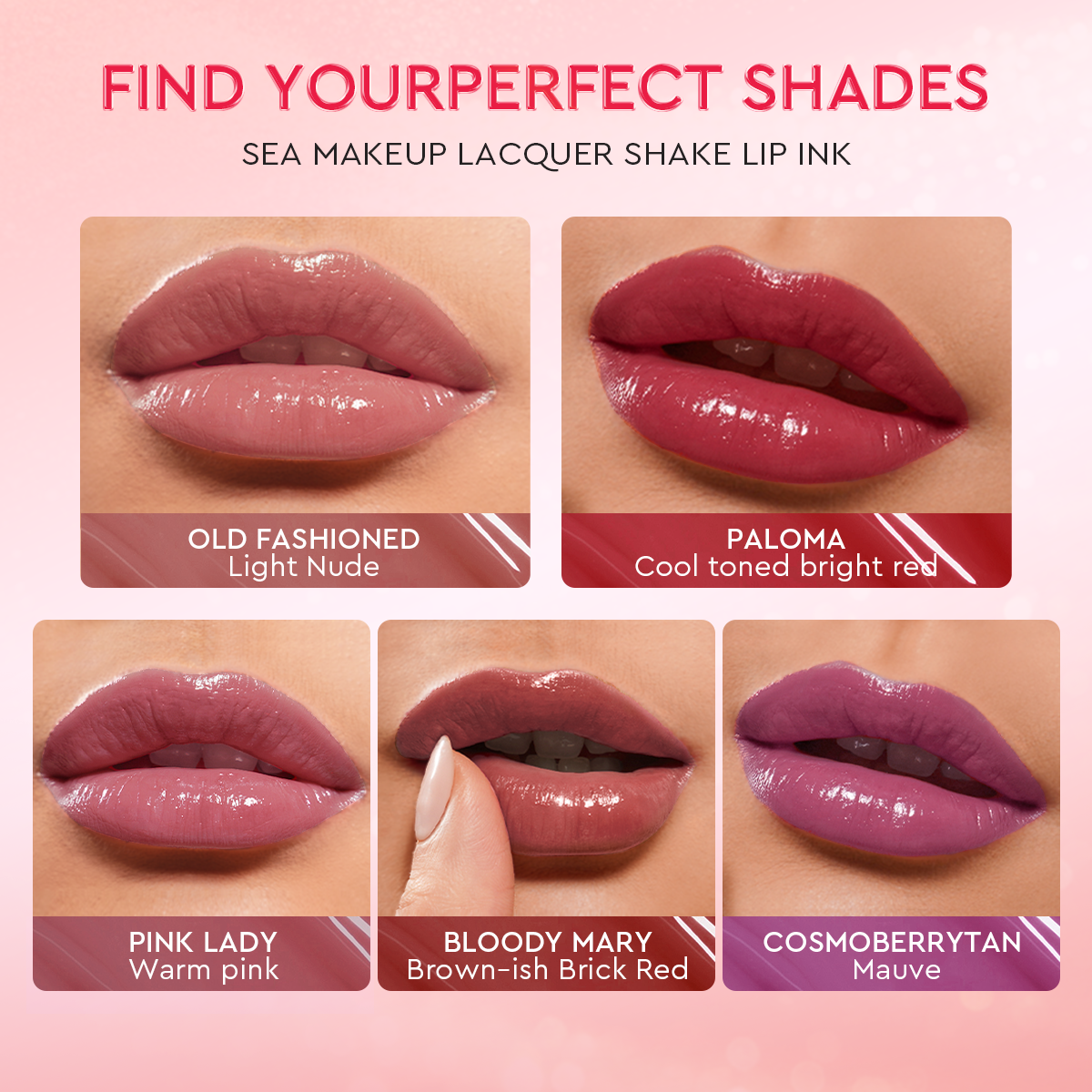 Sea Makeup Lacquer Shake Lip Ink Longlasting lip ink - Glossy Finish ...
