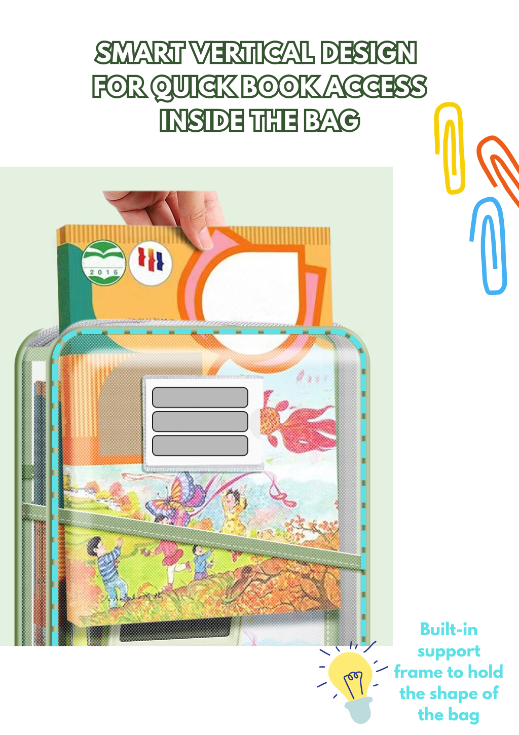 TEEMI Zip Fail Bentuk L Shape Mesh Zipper Bag A4 Subject Organizer With ...