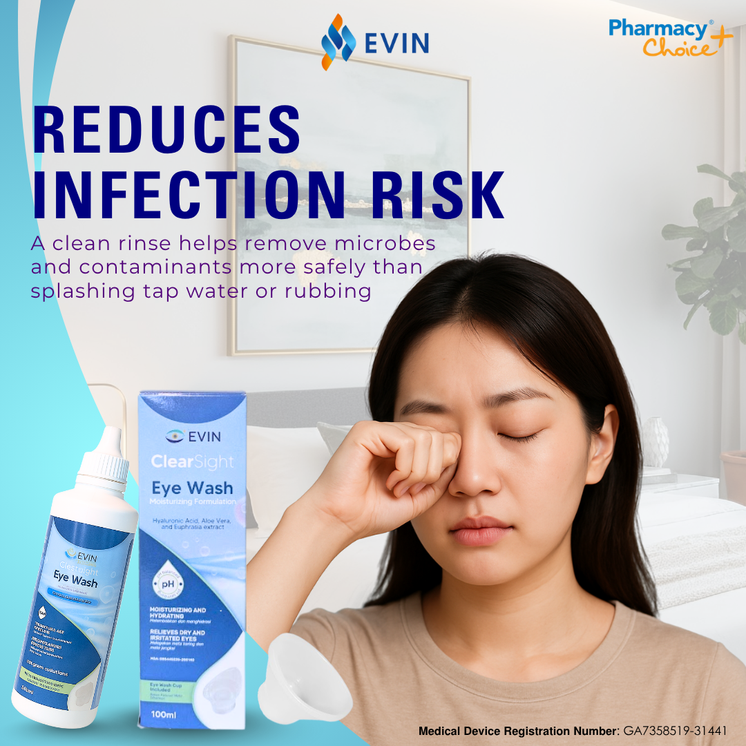 [𝐌𝐃𝐀 𝐀𝐏𝐏𝐑𝐎𝐕𝐄𝐃] EVIN Multi Action Eye Wash Eye Lotion for Tired ...