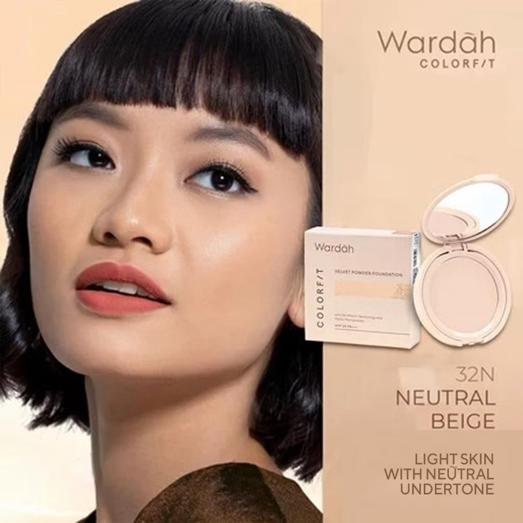 Wardah Colorfit Velvet Powder Foundation 32N | Shopee Malaysia
